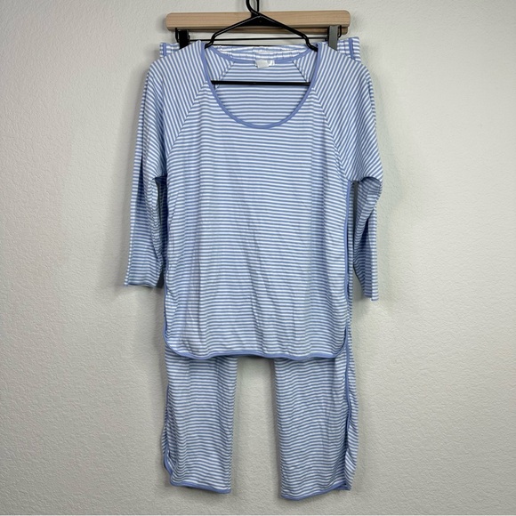 LAKE | Intimates & Sleepwear | Lake Pajama Set Womens M Blue Striped ...